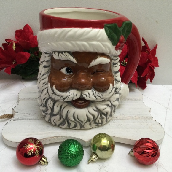 Kitchen | African American Santa Utensil Holderutensil Holdersanta ...